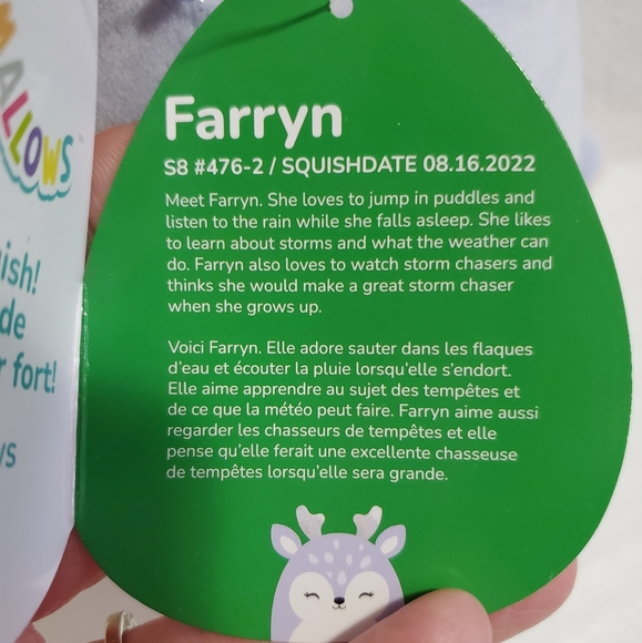 Squishmallows | Toys | Nwt 8 Farryn The Purple Fawn Squishmallows ...